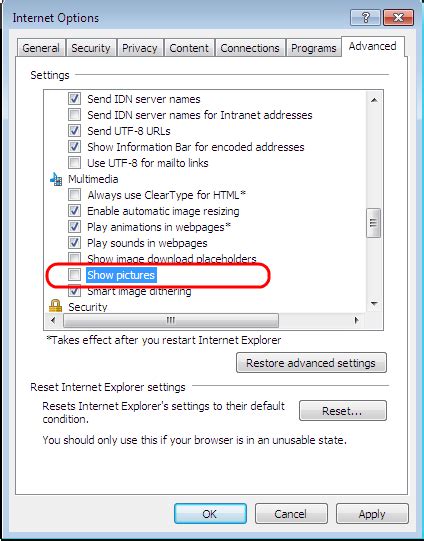 How To Disable Loading Of Images In Chrome Firefox And Ie
