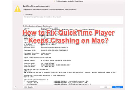 How To Fix Quicktime Player Keeps Crashing On Mac