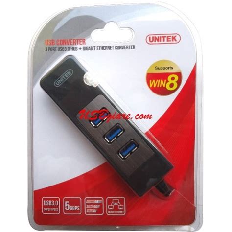 BỘ CHIA CỔNG USB HUB 3 0 3 CỔNG 1 CỔNG RJ45 KẾT NỐI INTERNET TỐC ĐỘ CAO GIGABIT ETHERNET CH