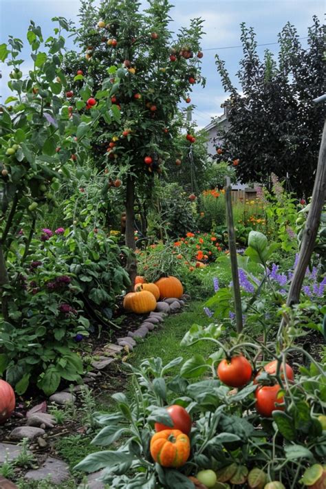 Small Fruit And Vegetable Garden Garden With Fruit Veggie And Fruit