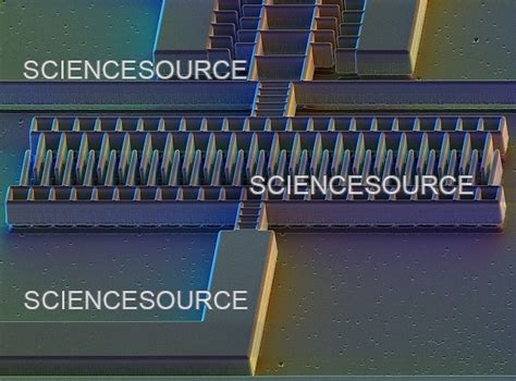 Micro Accelerometer Under A Microscop Stock Image Science Source