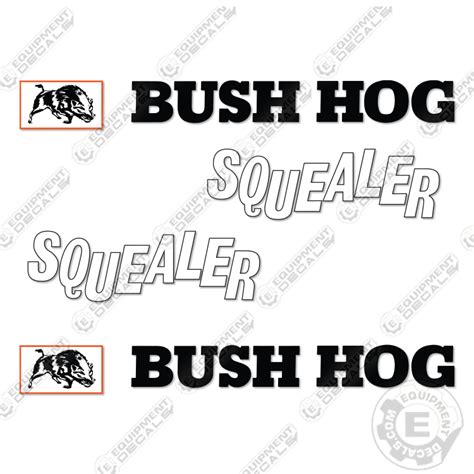 Fits Bush Hog Squealer Decal Kit Rotary Cutter Equipment Decals