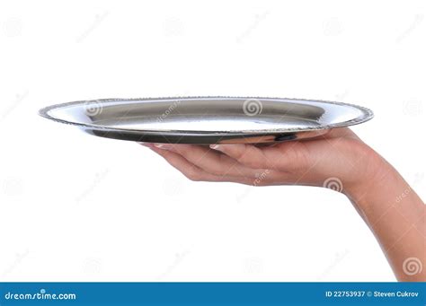 Hand Holding Serving Platter