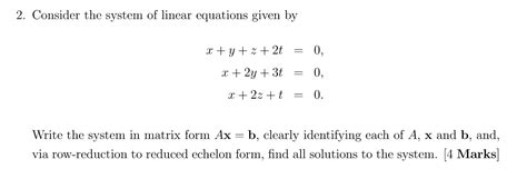 Matrices Solving A System Of Linear Equations With 3 Equations And