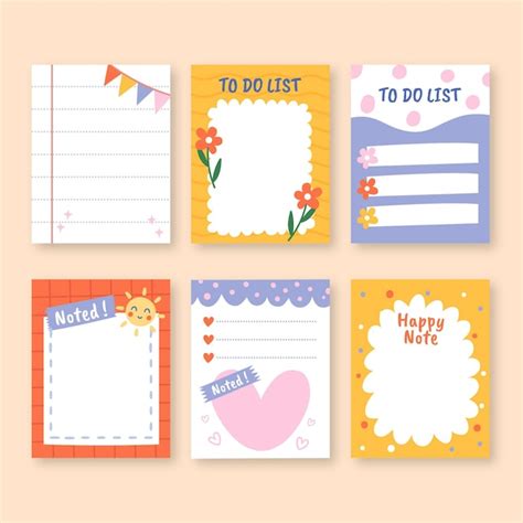 Premium Vector Colourful Design Of Scrapbook And Notes