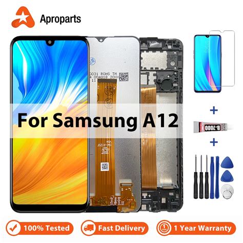 Lcd For Samsung Galaxy A12 A125f A12 Nacho A127 A02 M02 Display Touch Screen Digitizer
