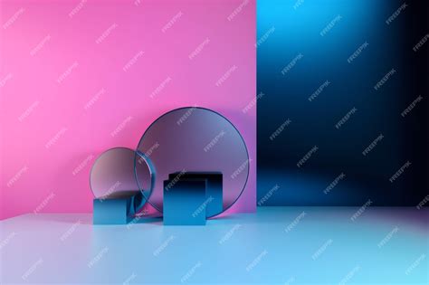 Premium Photo Background Gradient Element Art Wavy Shape Geometric Blank Futuristic Colours