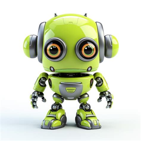 Premium Ai Image Whimsical Adventures Of Zippy The Light Green Robot