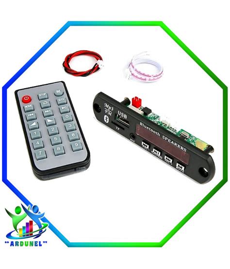 Modulo De Audio InalÁmbrico Receptor Bluetooth Decodificador Mp3 12v Y Control Remoto