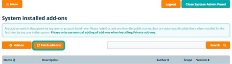 Retrieving Add Ons From External Repositories