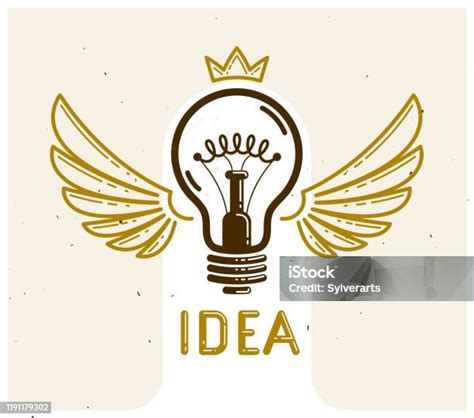 로켓 벡터 선형 로고 또는 아이콘 창조적 인 아이디어 시작 과학 발명 또는 연구 전구 새로운 사업 시작처럼 시작 날개 아이디어 전구 0명에 대한 스톡 벡터 아트 및 기타