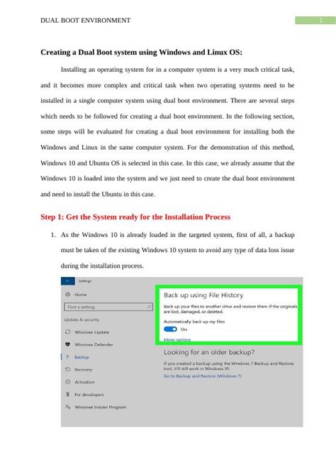 Creating A Dual Boot System For Windows And Linux Os Desklib