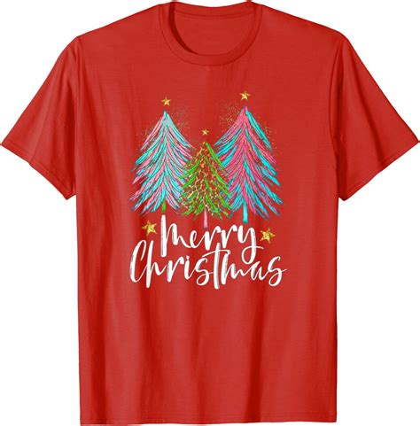 Christmas Santa Tree Festive Holiday Spirit Merry Christmas T Shirt
