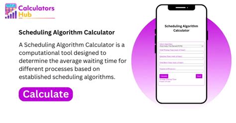 Scheduling Algorithm Calculator Online