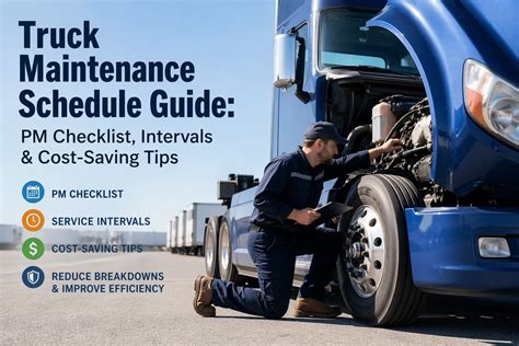 Truck Maintenance Schedule Guide Pm Checklist Intervals And Cost Saving