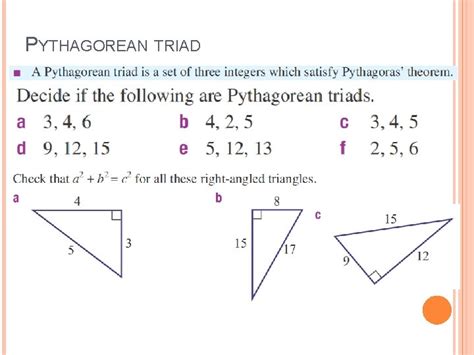 Pythagoras Theorem Year 8 Equilateral Right Angled Scalene