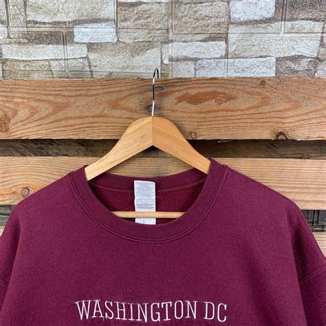 Vintage Washington Dc Sweatshirt Washington Pullover Sweater Washington