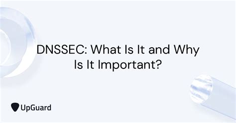 dnssec what is it and why is it important upguard