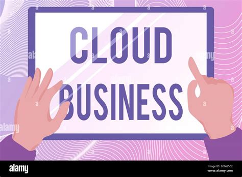 Conceptual Display Cloud Business Business Overview Computing That Relies On Shared Computing
