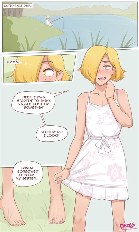 Rule 34 1boy Blonde Hair Caleb Dross Comic Crossdressing Dross
