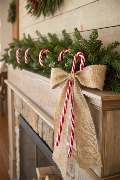 10 Festive Candy Cane Garland Ideas For Mantels And Staircases Thatll