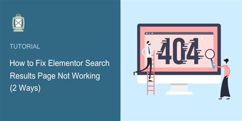 how to fix elementor search results page not working 2 ways