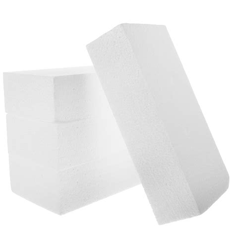 Hytrove Crafts White Foams Cubes Installation Displays Foam Block 4pcs 7 86x3 93x1 97in