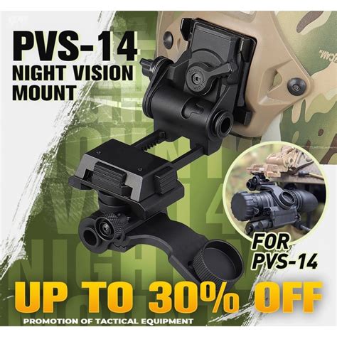 도브테일 인터페이스 슈가 있는 전술 Pvs 14 암 오리지널 Wilcox 마킹이 있는 J 암 Nvg 마운트