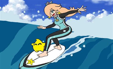 Rosalina And Luma Surfing By Dcb2art On Deviantart