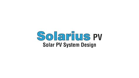 Solar Design Software Solarius Pv Youtube