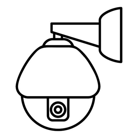 Premium Vector Cctv Outline Icon Vector Security Camera Symbol