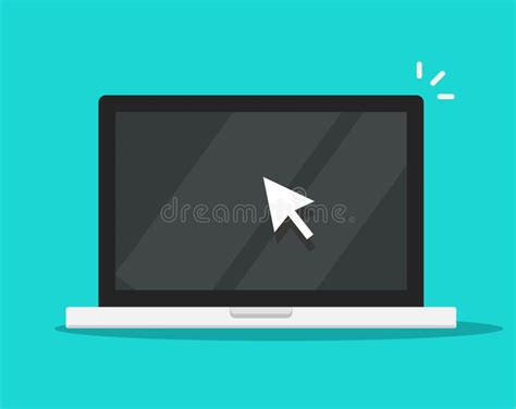 Pointer Mouse Arrow Cursor Clicking On Computer Laptop Screen Icon