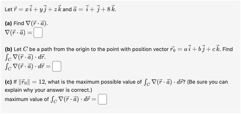 Solved Let R Xi Yj Zk And A I J 8k A Find Ra Ra Chegg Com