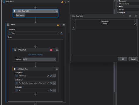 How To Store The Three String Value In Datable Which Is Coming From The Cv Get Text Ai