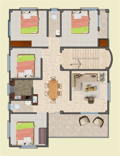 Do Autocad Plan Render In Photoshop By Mahadihasan718 Fiverr
