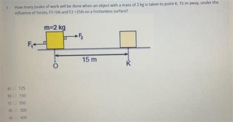 Solved How Many Joules Of Work Will Be Done When An Chegg Com