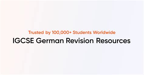 Igcse German Resources Tutorchase