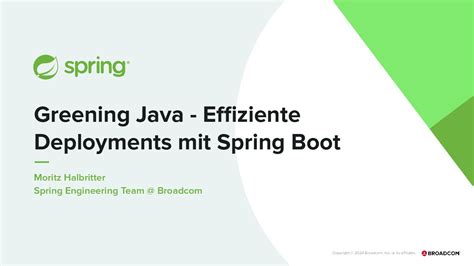 Greening Java Effiziente Deployments Mit Spring Boot Speaker Deck