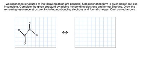 Solved Two Major Resonance Structures Are Possible For The