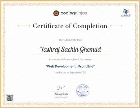 Webdevelopment Frontend Continuouslearning Codingninjas Nsdc