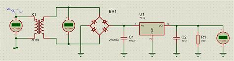 Solved Using Proteus Build And Simulate A Regulated Power Supply
