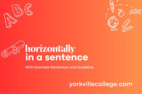 How To Use Horizontally In A Sentence Easy Examples