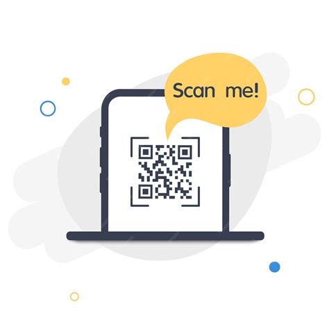 스마트폰으로 Qr 코드 스캔 결제를 위한 Qr 코드 휴대폰 스캔 Qrcode 비문 스캔 확인 벡터 그림 프리미엄 벡터