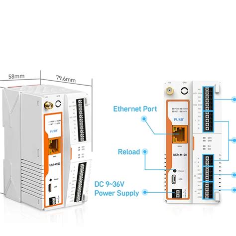 Iot Modbus Gateway To Mqtt Usr M100 Eth ไฟฟ้าอุตสาหกรรมราคาถูก Siam2shop