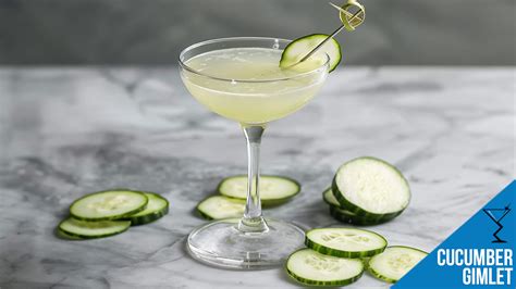 Cucumber Gimlet Cocktail Recipe Refreshing Light And Herbaceous