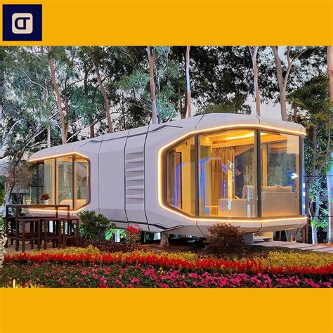 Movable Prefab House Flat Pack Houses Tiny House Booth Shop Capsule Modular Homes