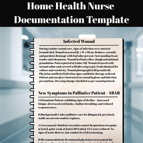 Wound Documentation Template Etsy