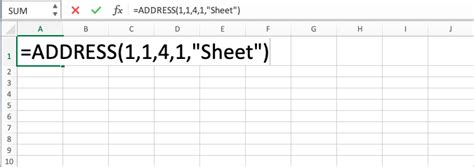 Address Function In Excel Compute Expert