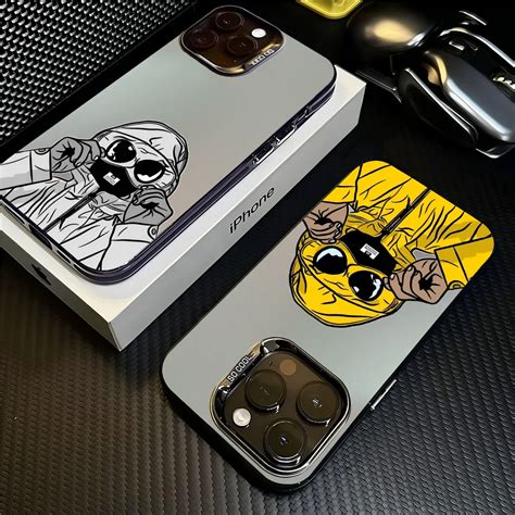 Masked Character Phone Case For Iphone 16 15 14 13 12 11 Pro Max X Xr