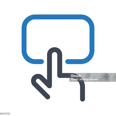 Touching Touchpad Icon Touchpad Icon Vector And Glyph Stock Illustration Download Image Now
